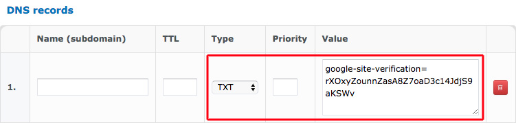 How to setup a txt-record - Fantastic Support - checkdomain